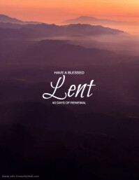 lent Template | PosterMyWall