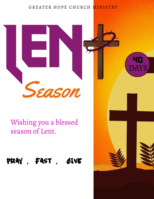 Lent Template | PosterMyWall