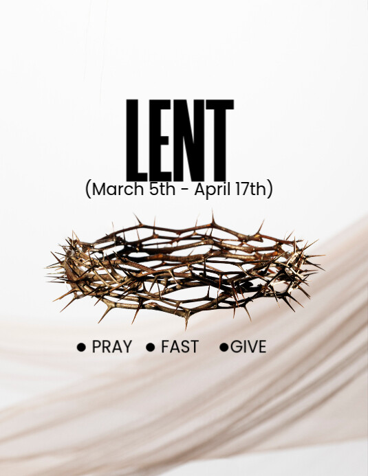 Lent Flyer (us Letter) Template | PosterMyWall