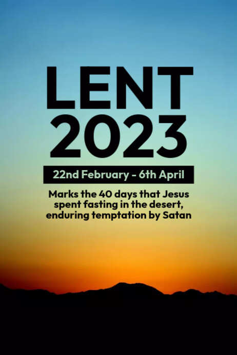 Lent Season 2023 poster design Template | PosterMyWall