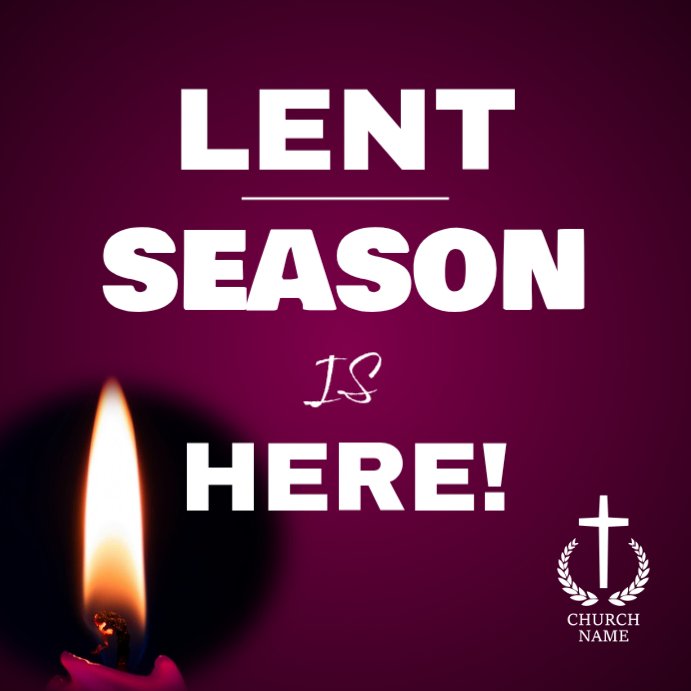 Modèle Lent Season 2026 Quote Social Media Well Wishes Post for Church ...