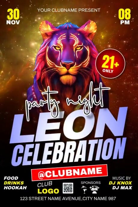 Leo Celebration Party Template | PosterMyWall
