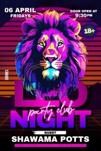 Leo Party Dj Template | PosterMyWall