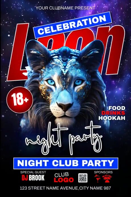 Leo Night Party Template | PosterMyWall