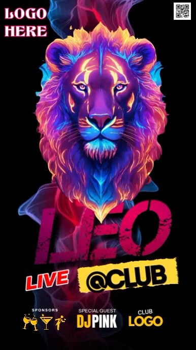 Copy of leo party template | PosterMyWall