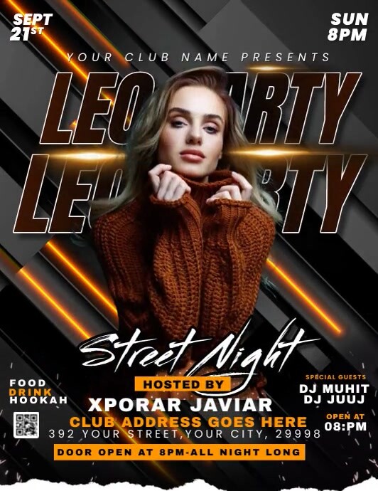 Leo Party Template | PosterMyWall