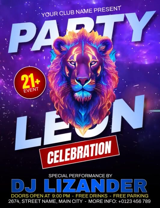 Leon Celebration Template | PosterMyWall