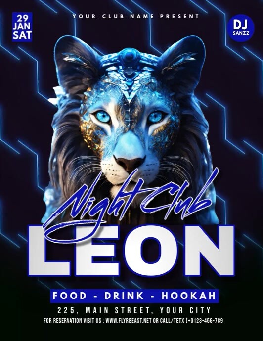 Leon Night Club Template | PosterMyWall