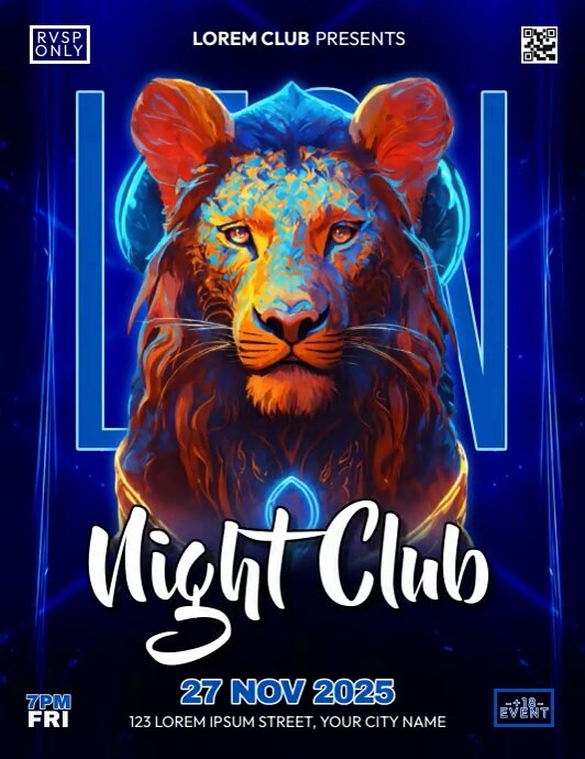 Leon Night Club Template | PosterMyWall