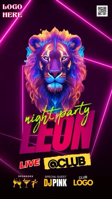 Leon Night Party Template | PosterMyWall