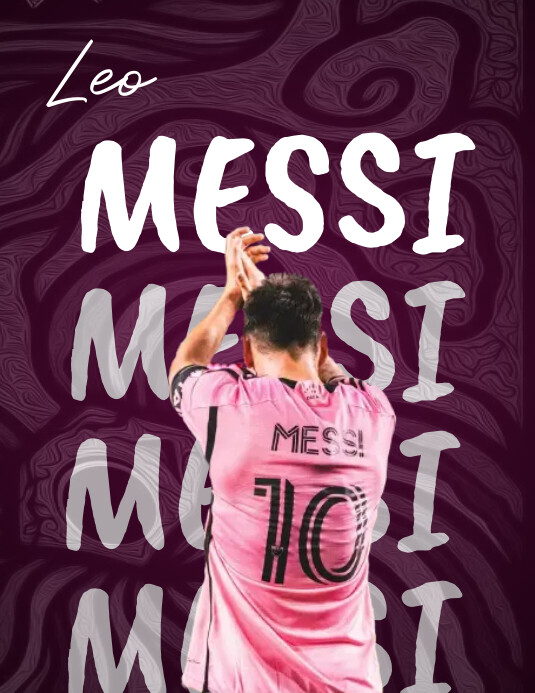Leonel Messi flyer template | PosterMyWall