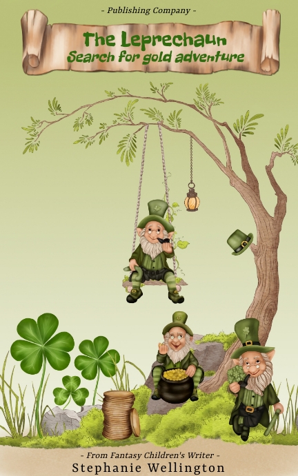 Leprechaun Children's Kindle Book Cover Template | PosterMyWall