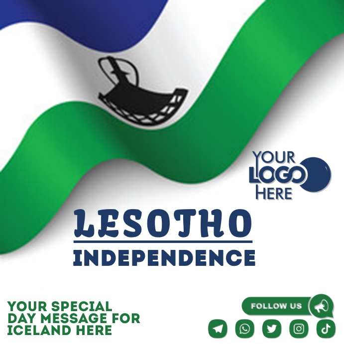 Lesotho independence day Template | PosterMyWall
