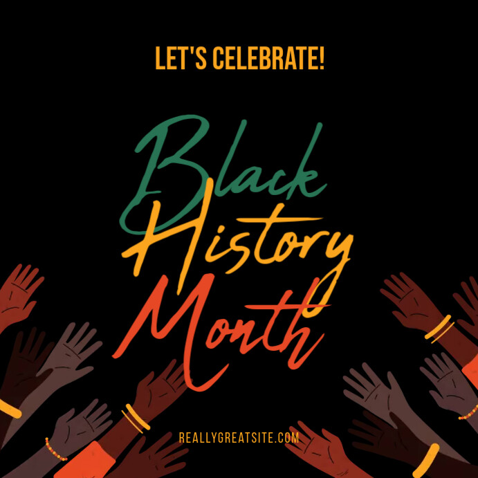 Copy of Let's Celebrate! Black History Month | PosterMyWall