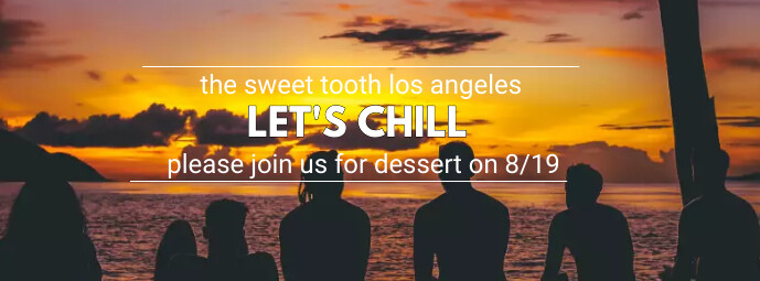 Let's Chill Facebook Cover Photo Template | PosterMyWall