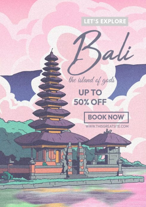 Let's Explore Bali Template | PosterMyWall