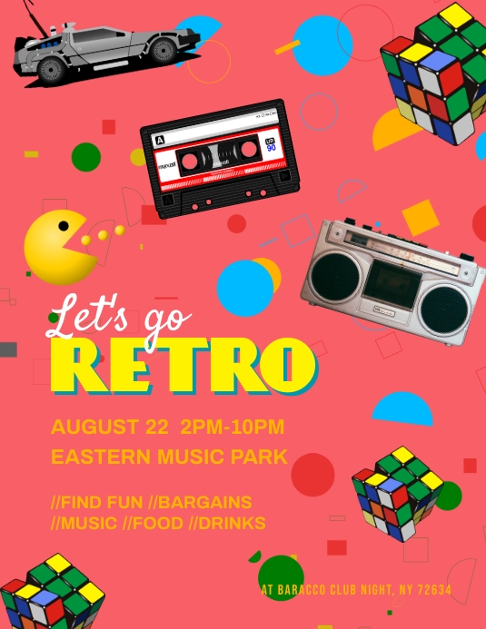 Copy of Let's Go Retro Flyer | PosterMyWall