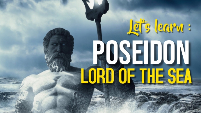 let's learn poseidon youtube thumbnail Template | PosterMyWall
