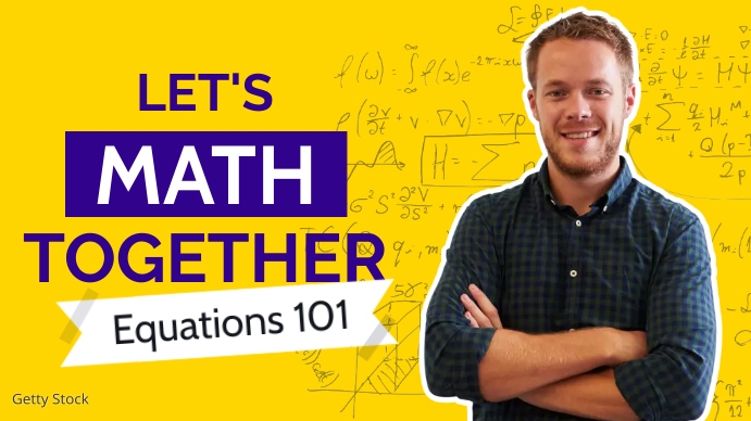 Let's Math Math Tutorial Youtube Video Templa Template | Postermywall