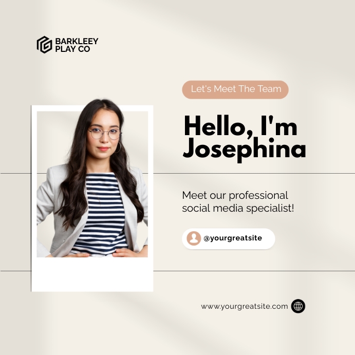 Copy of Let's Meet the Team | PosterMyWall