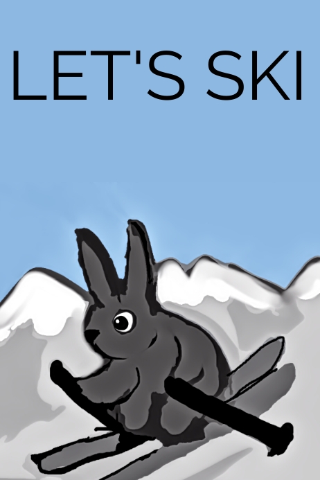 Let's Ski Template | PosterMyWall