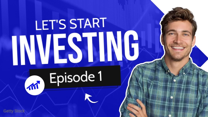 let's start investing investing youtube thumb Template | PosterMyWall