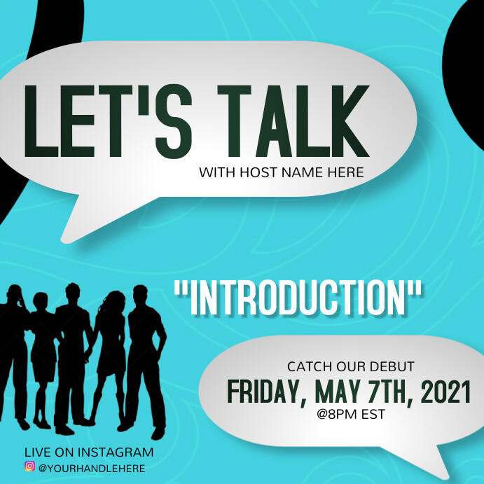 Copy of LET'S TALK | PosterMyWall