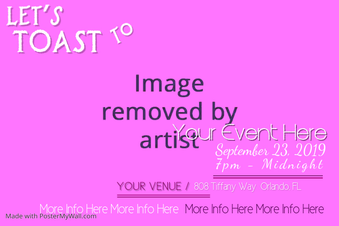 Copy of Let's Toast to Poster | PosterMyWall