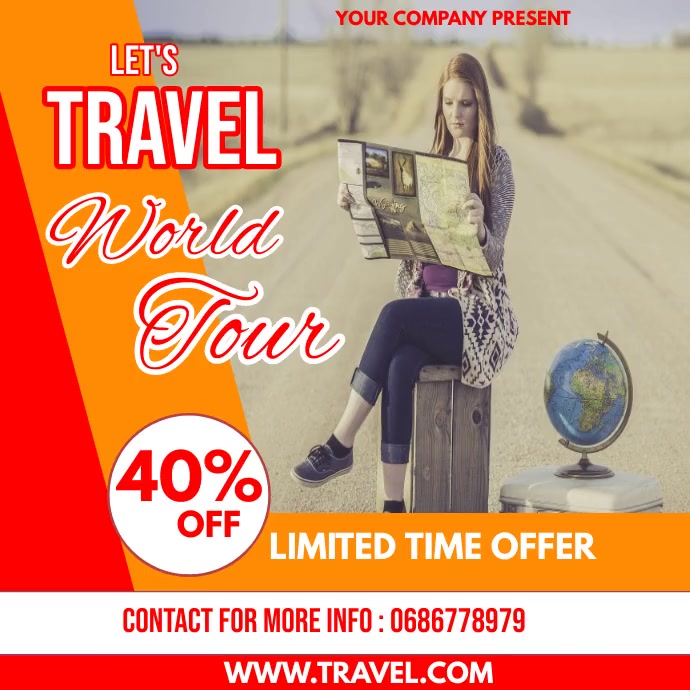 Copy of LET'S TRAVEL WORLD TOUR | PosterMyWall