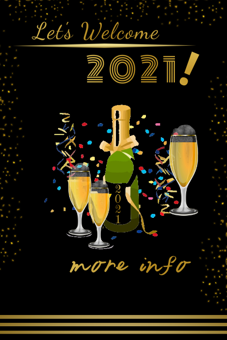 Let's Welcome 2021 Template | PosterMyWall