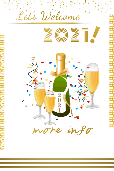 Let's Welcome 2021 Template | PosterMyWall