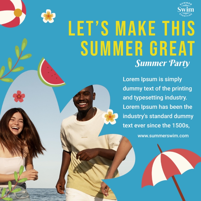 Lets Make This Summer Great Flyer Template | PosterMyWall