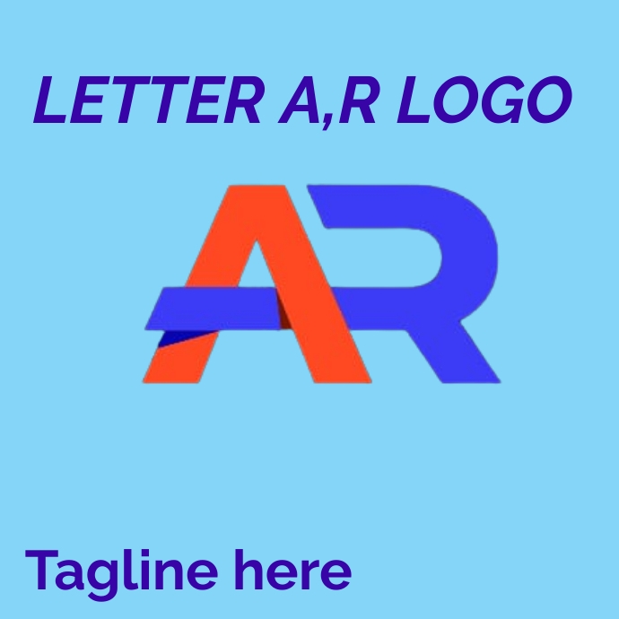 LEtter A,R LOGO Template | PosterMyWall