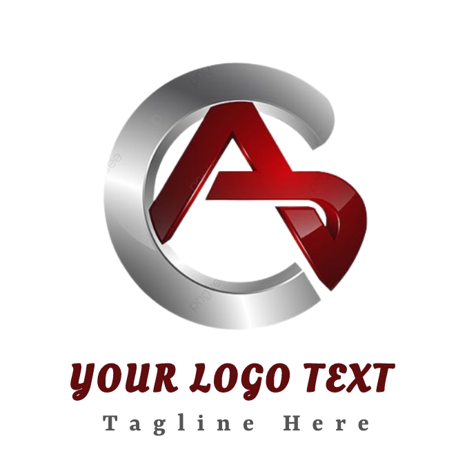 Letter ca 3d logo template | PosterMyWall