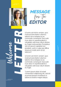 Letter from the editor page template | PosterMyWall