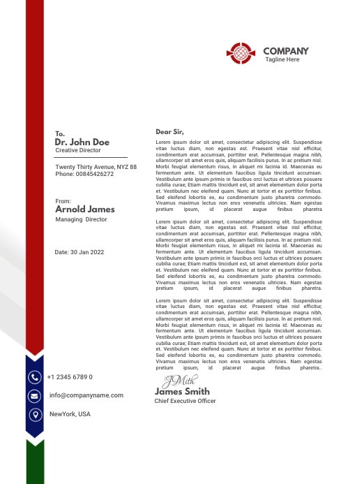 Letter Head Template | PosterMyWall