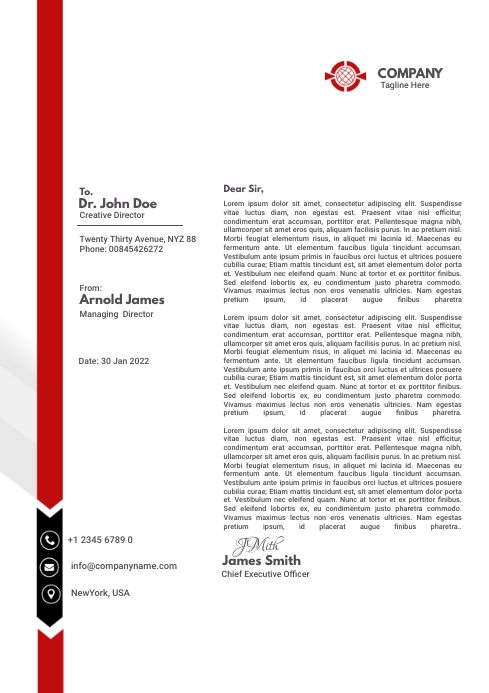 Letter Head Template | PosterMyWall