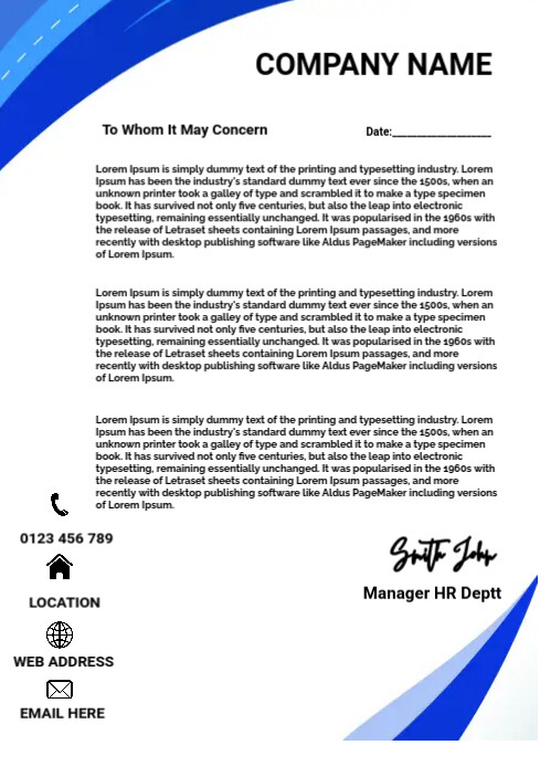 Letter head Template | PosterMyWall