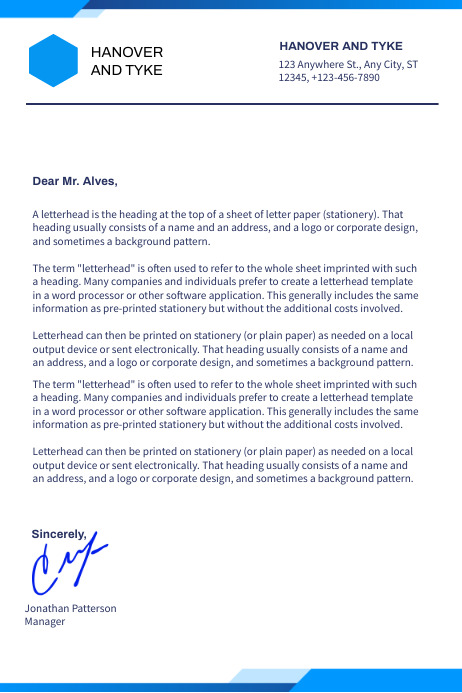 Letter head Template | PosterMyWall