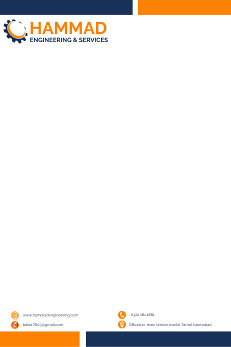 Letter Head Hamad Engineering Template | PosterMyWall