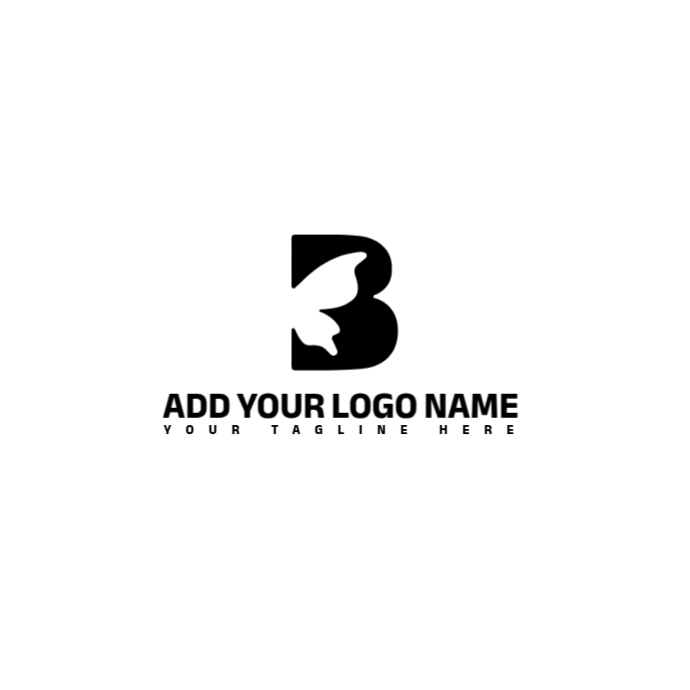 Letter Logo, Butterfly Logo, Negative Space Logo, Logo Combination ...