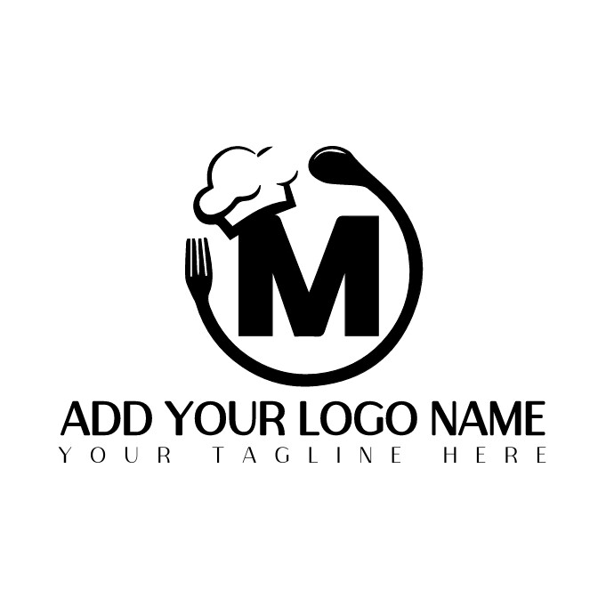 Letter M/restaurant/vector/food/chef/business | PosterMyWall