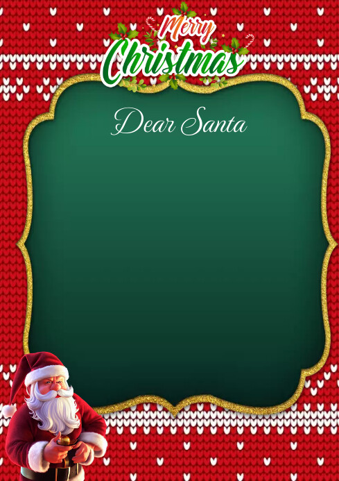 LETTER TO SANTA Template | PosterMyWall