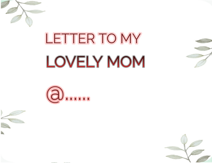 Letter written Template | PosterMyWall