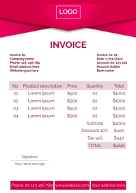 Letterhead and Invoice Template | PosterMyWall