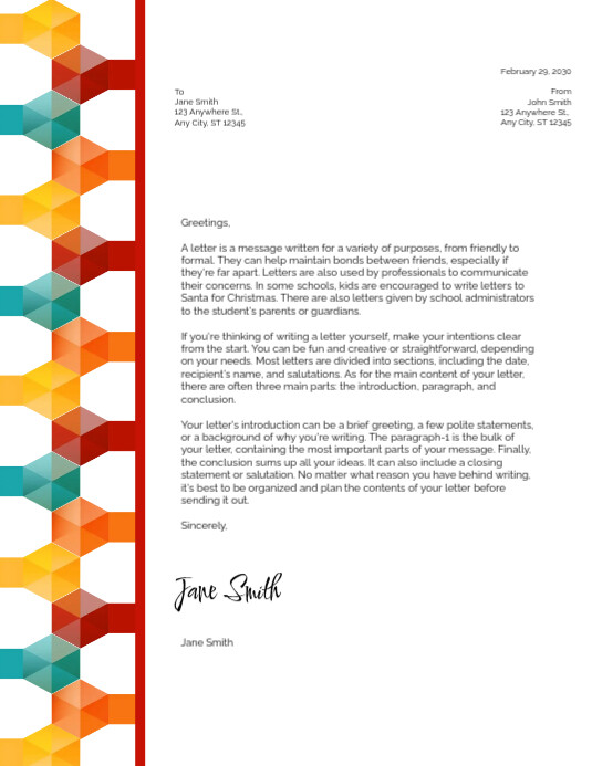 Letterhead Template | PosterMyWall