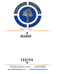 Letterhead Logo Header/Footer Template | PosterMyWall