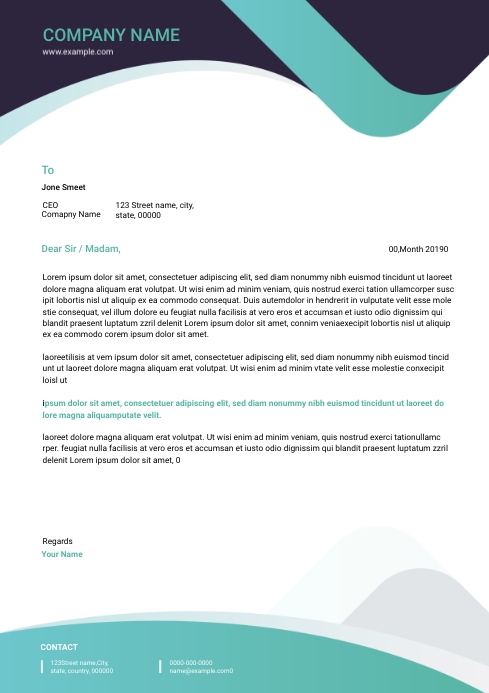 Letterhead Template | PosterMyWall
