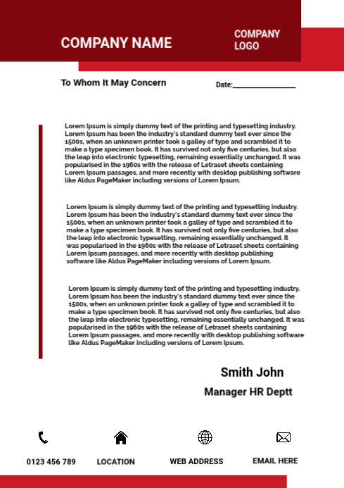 Letterhead template | PosterMyWall