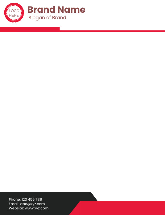 Letterhead Template | PosterMyWall